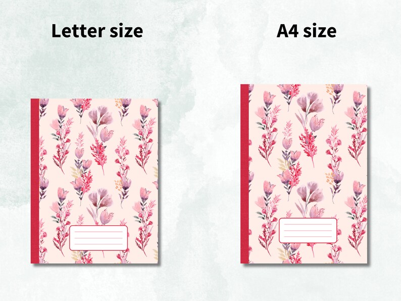 20 Colorful Floral Digital Planner Cover, Flower-themed Planner Cover ...