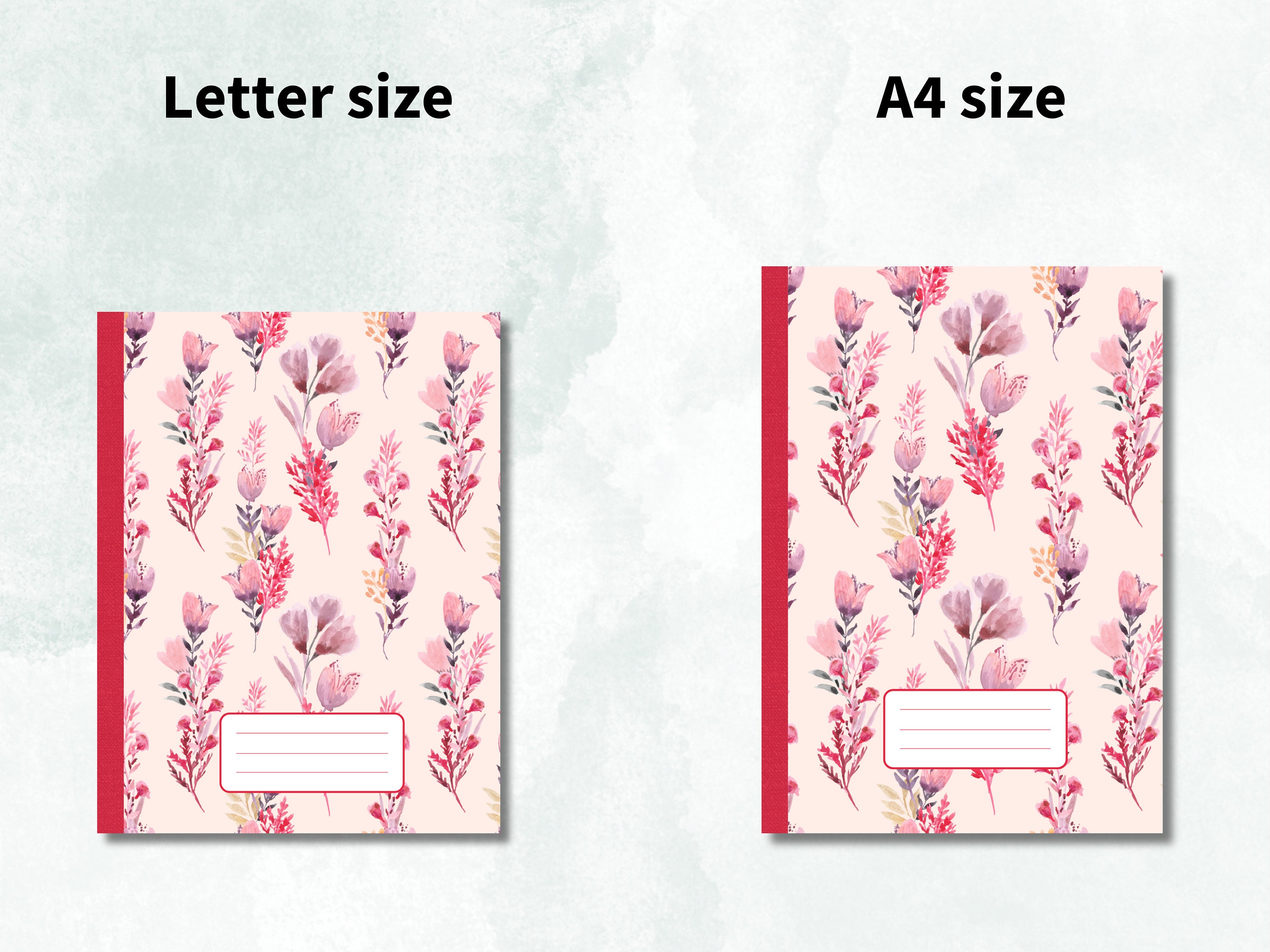 20 Colorful Floral Digital Planner Cover, Flower-themed Planner Cover ...