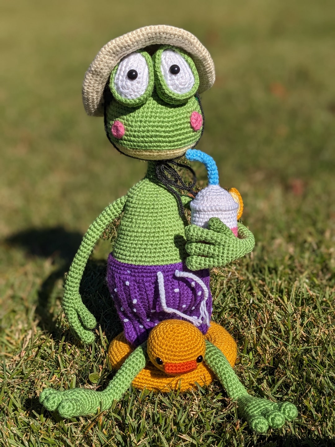 Beach Frog, Crochet Frog - Etsy