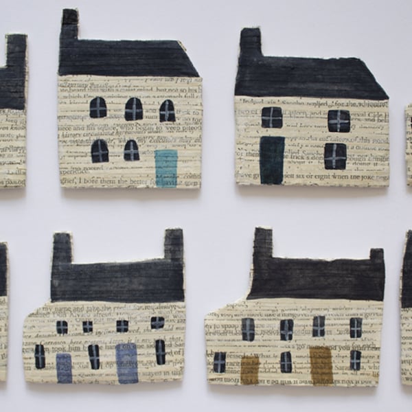 Paper Mache Houses - Etsy