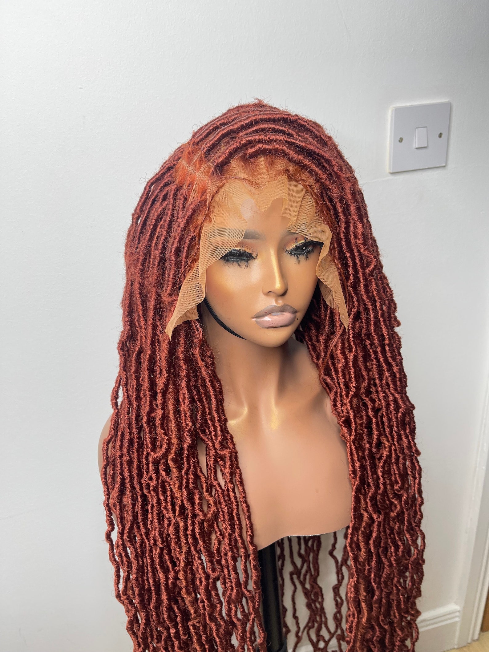 Ready to Ship Loc Braid Wig, Butterfly Locs Braids, Locs, Hairstyles ...