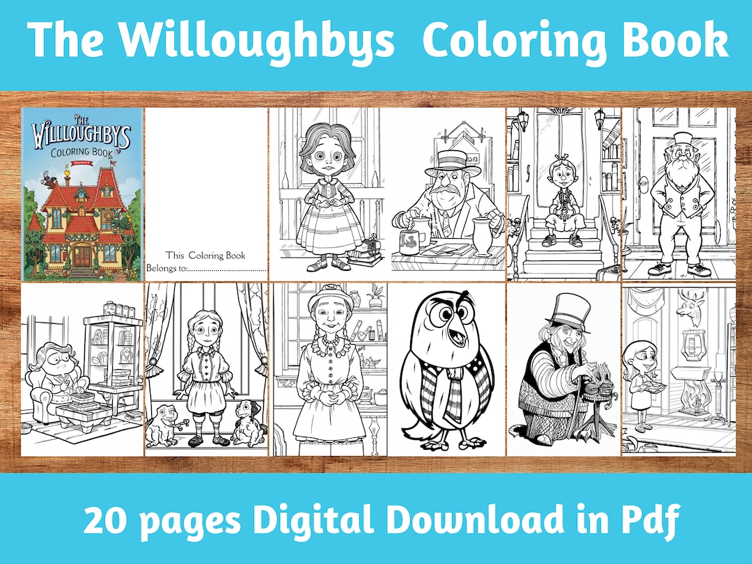The Willoughbys Coloring Book Printable Kids Activity Fun and ...