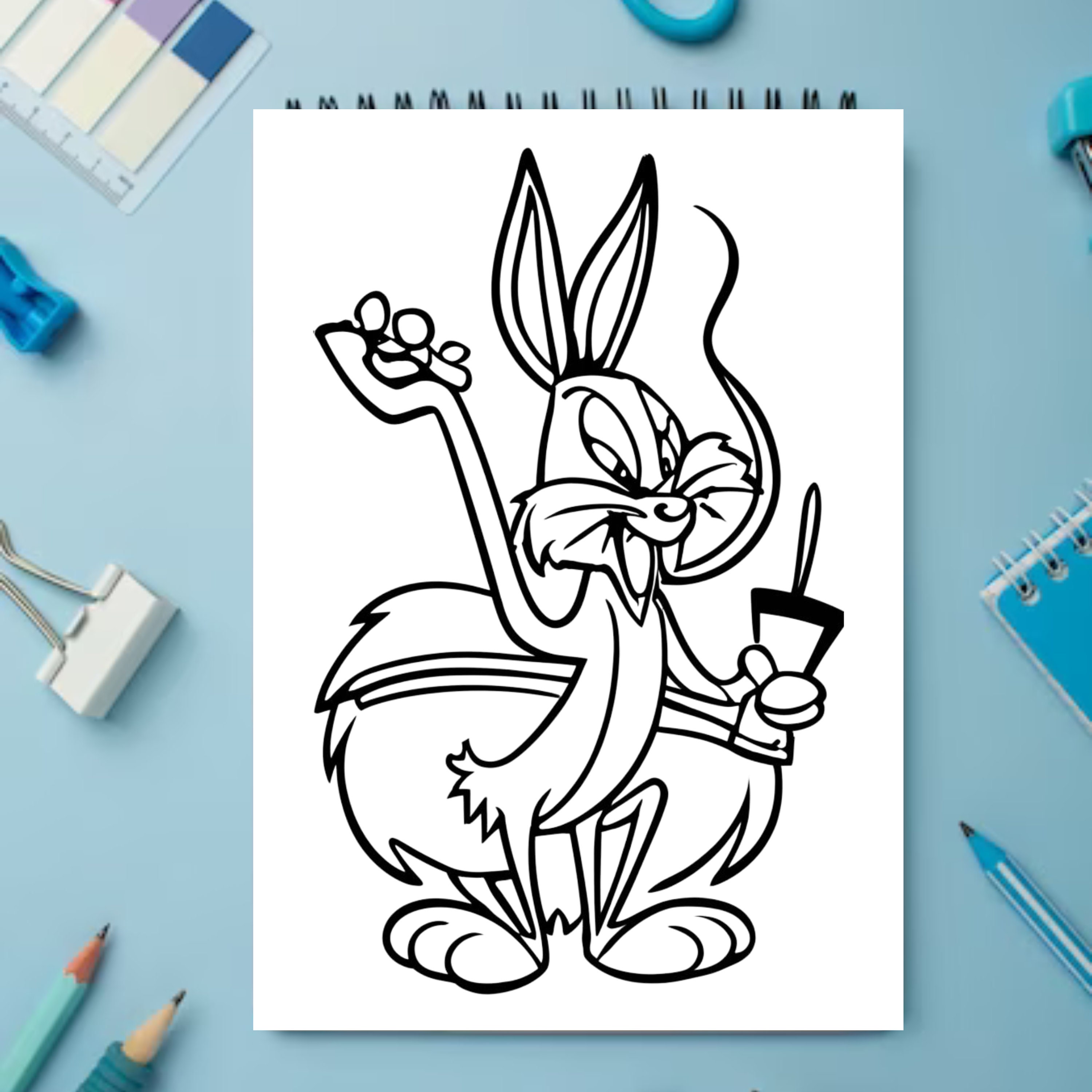 Looney Tunes Coloring Book Printable Cartoon Character Pages for Kids ...