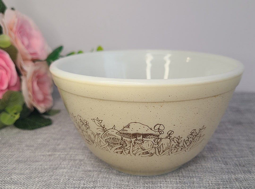 Vintage Pyrex 401 Forest Fancies Mushroom Nesting Mixing Bowl Corning ...