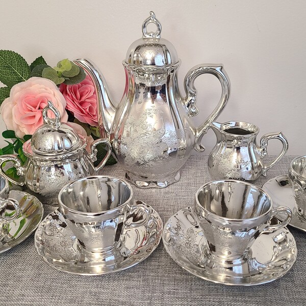 Silver Tea Set - Etsy