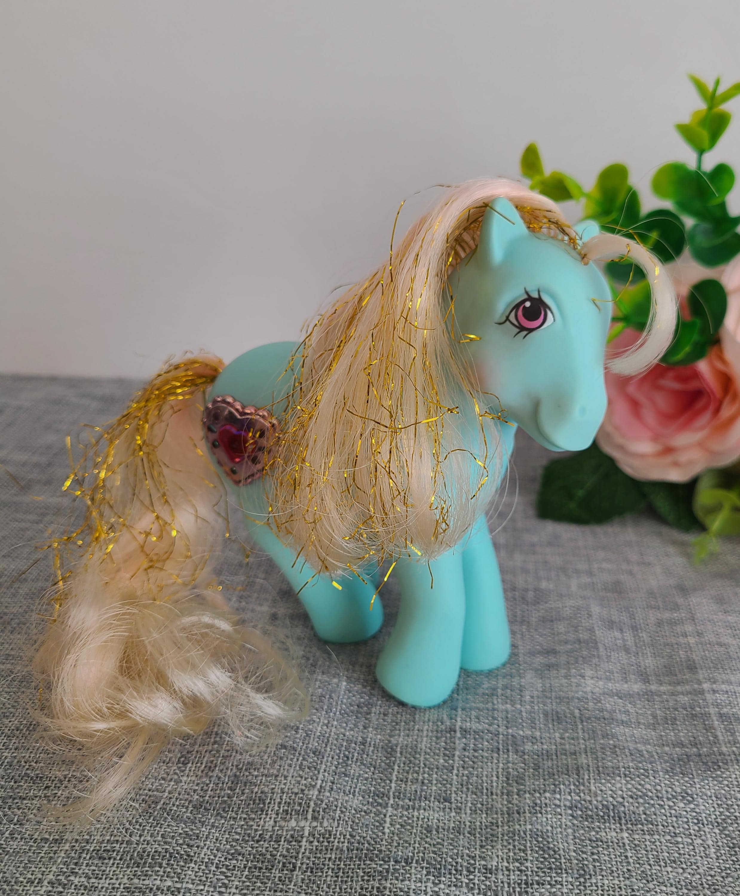 Vintage My Little Pony G1 Princess Serena Ponies Teal Blue Tinsel, 1987 ...