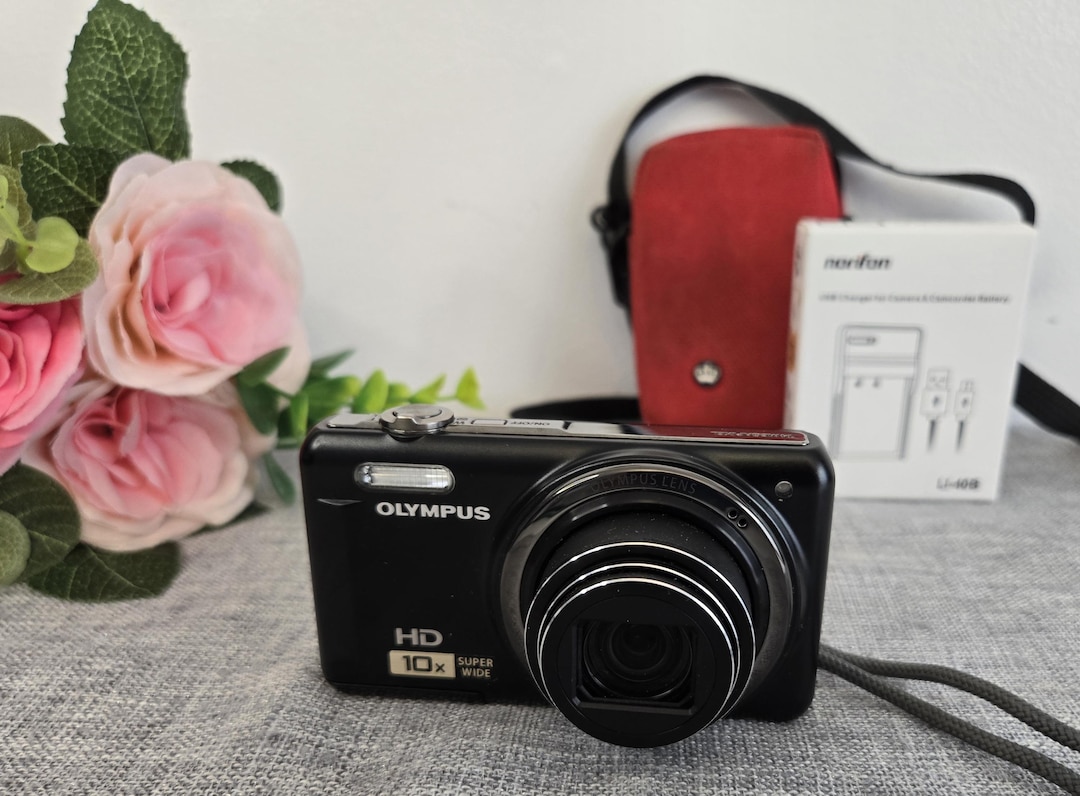 Olympus VR-310 Black 14.0MP Digital Compact Camera, Working - Etsy