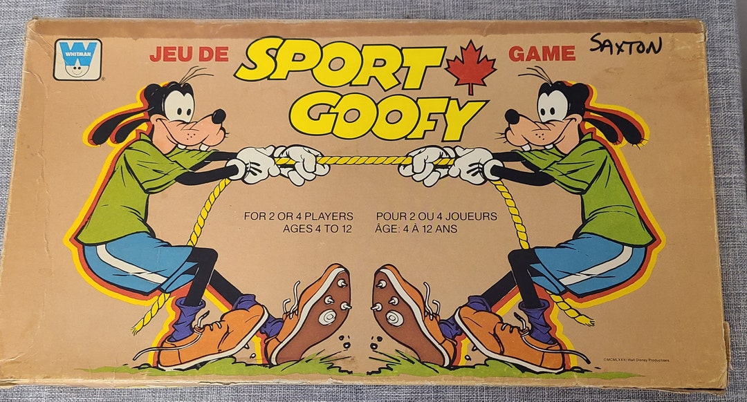 Rare Vintage 1981 Disney Sport Goofy Board Game, Canadian Withman - Etsy