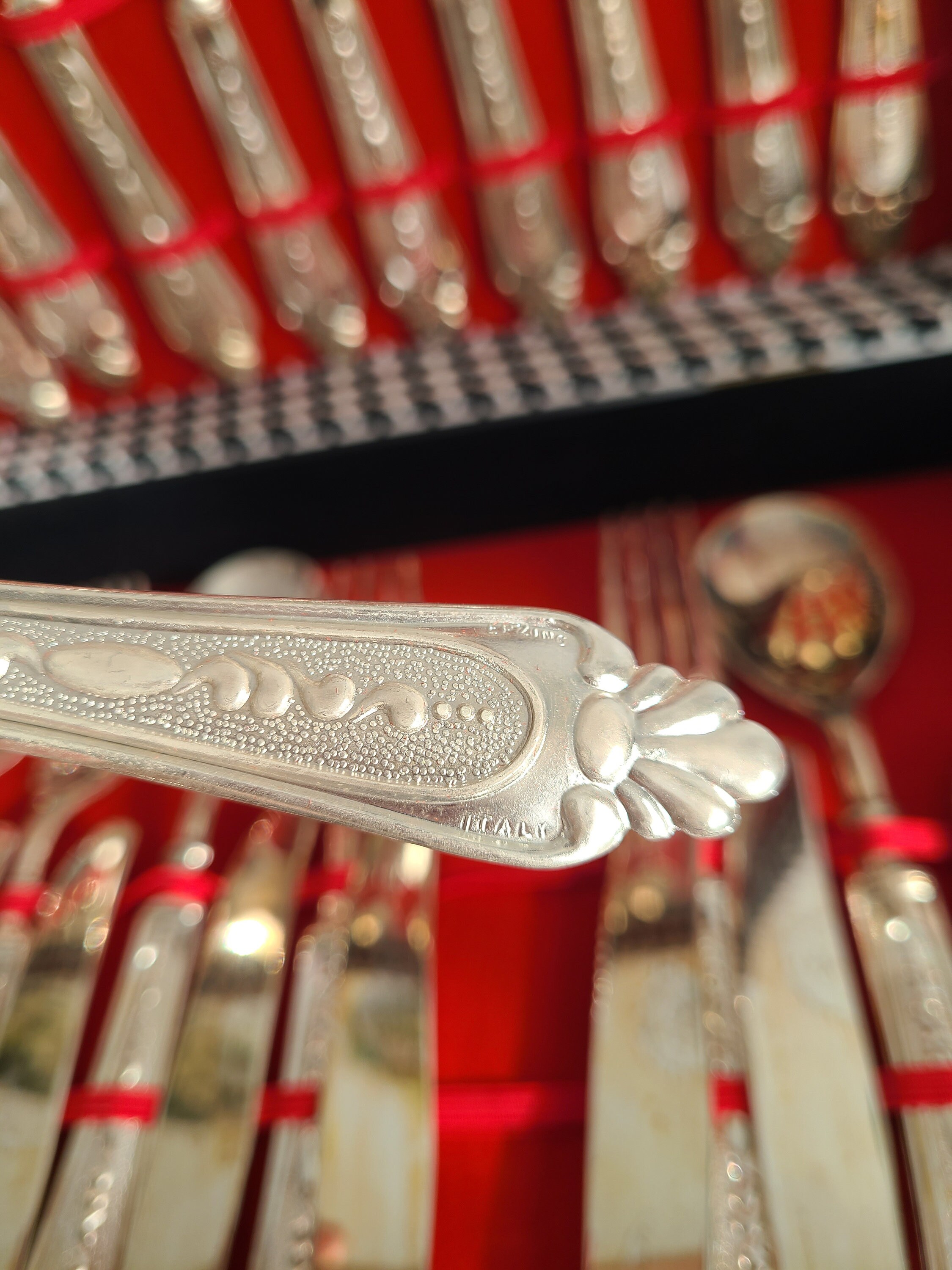 Vintage Oneida Silver Plated Cutlery Set 51 Piece, Made in Italy - Etsy