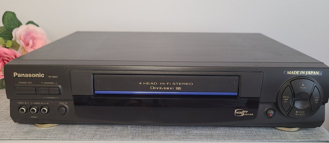 Vintage Panasonic PV-9661 Blue Line VHS Player 4 Head VCR Omnivision No ...