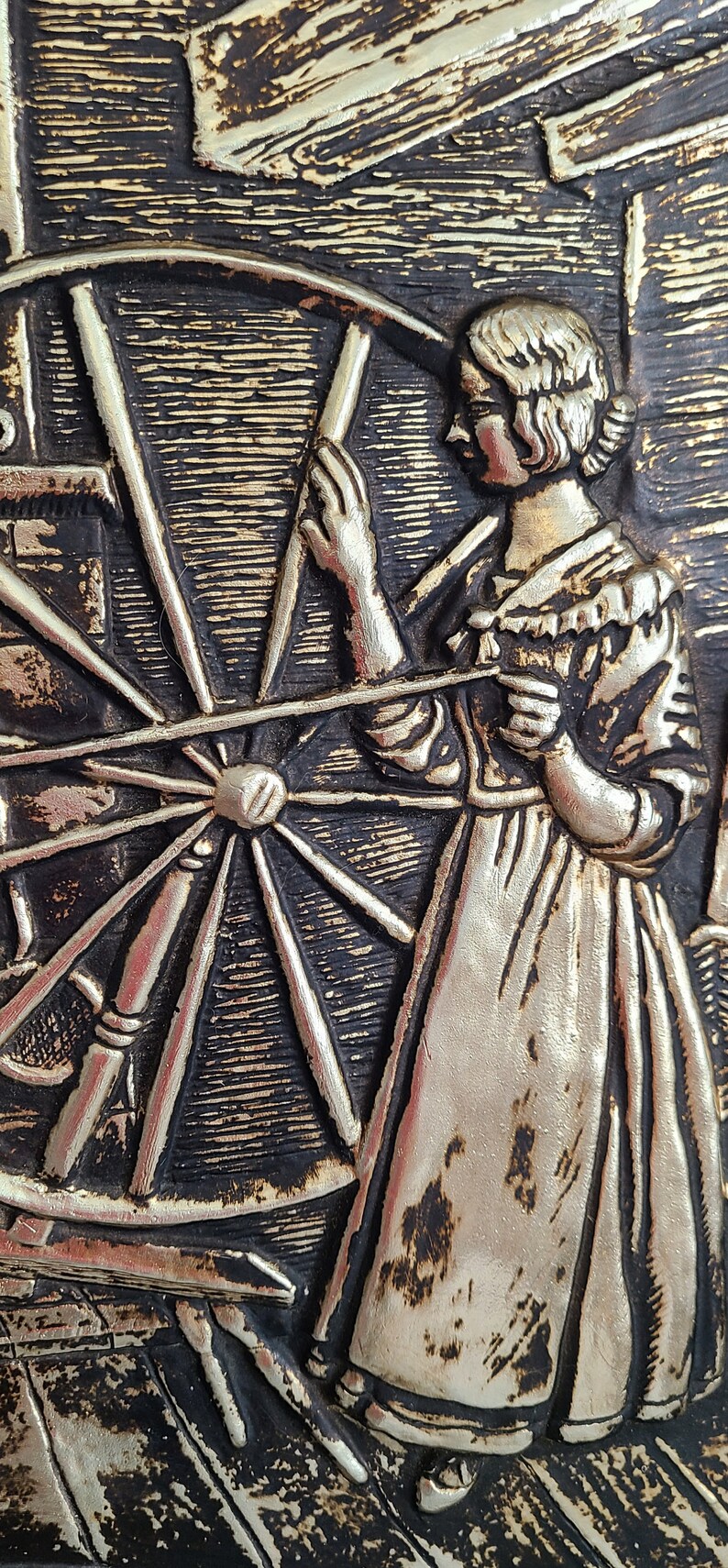 Vintage Rare Copper Relief Framed Rustic Pictures, Set of 2, House of ...