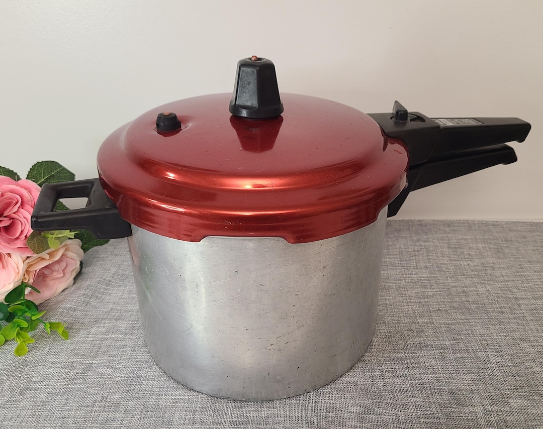 Vintage Fissler Vitavit Pressure Cooker T536 9qt Red Lid Good Condition ...
