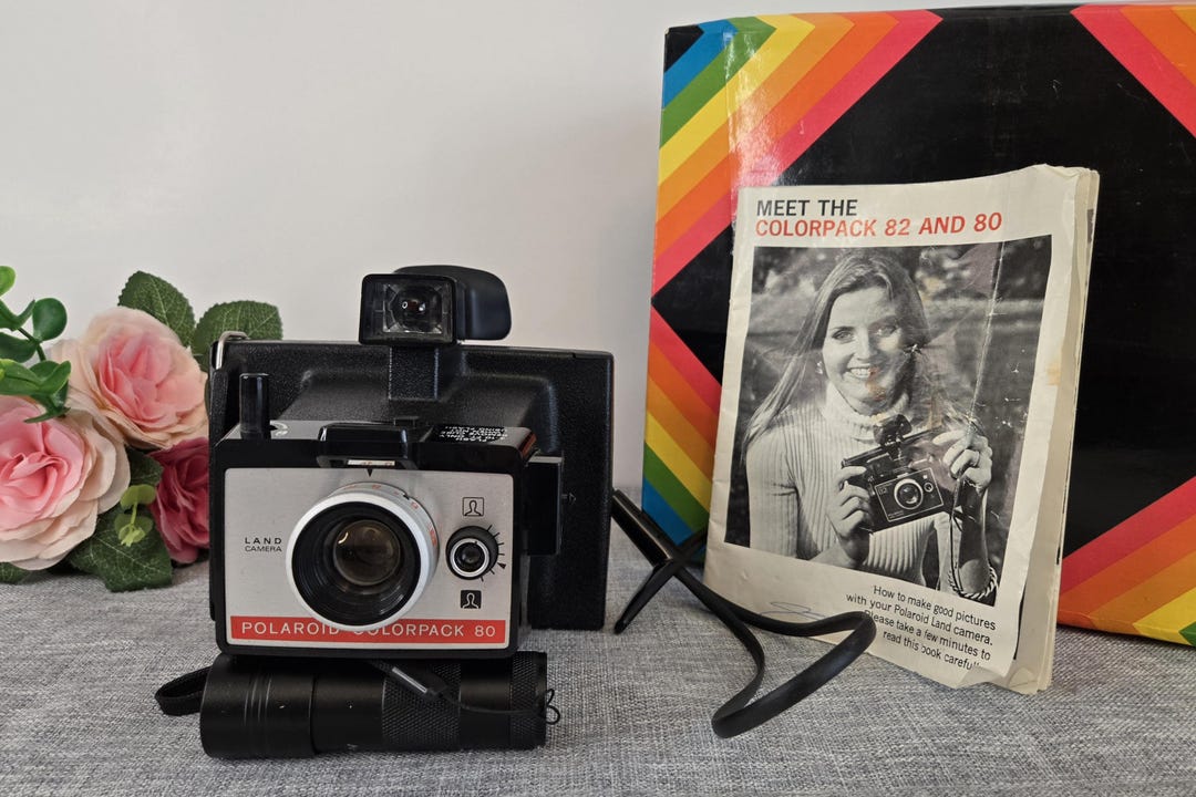Vintage Polaroid Colorpack 80 Instant Film Land Camera 1970's With Bag ...