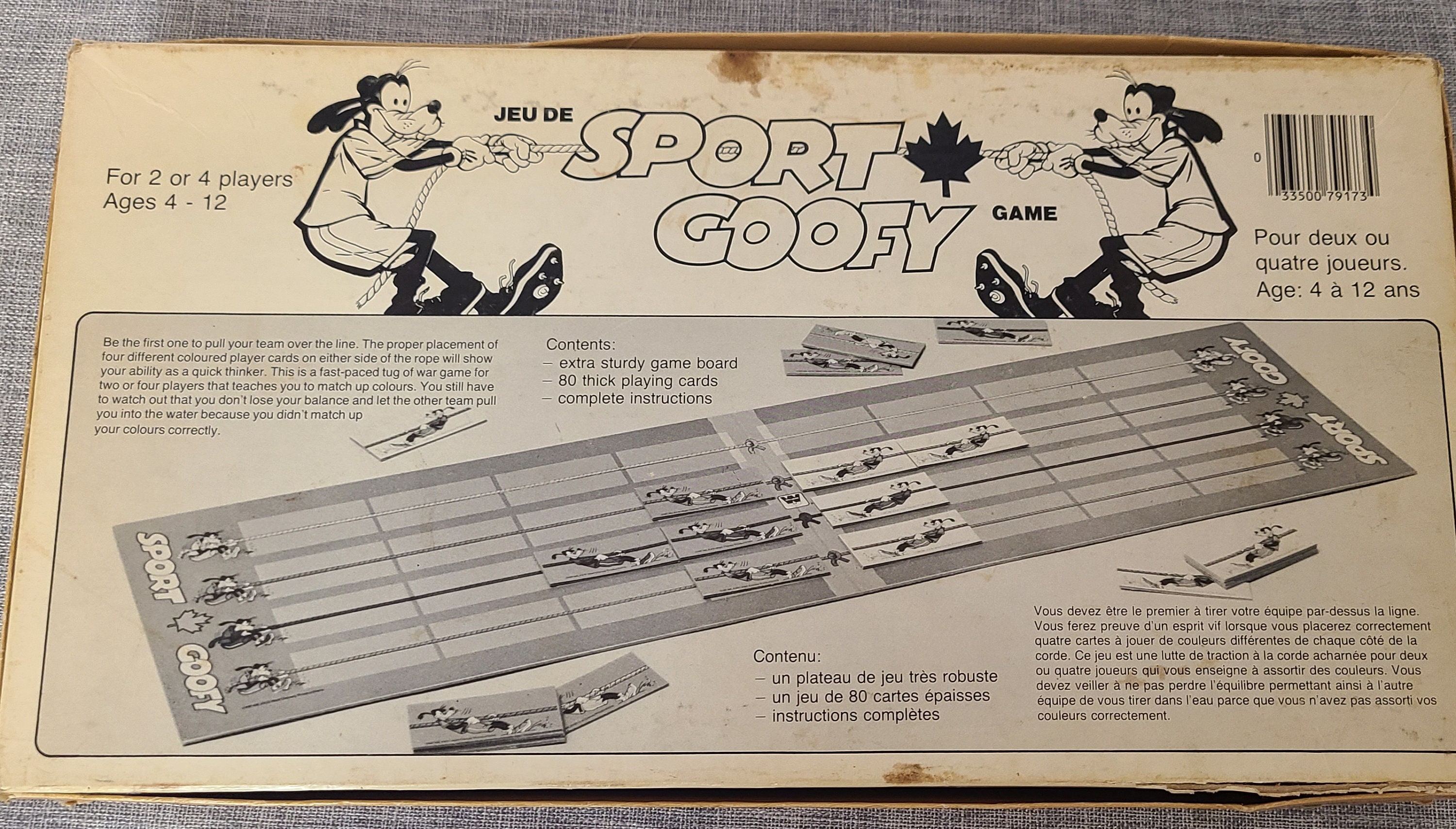 Rare Vintage 1981 Disney Sport Goofy Board Game, Canadian Withman - Etsy
