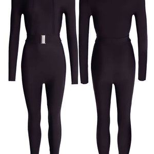 Lovefab Winter Ski Jumpsuit, Long Sleeve Jumpsuit With Fleece, Pockets ...