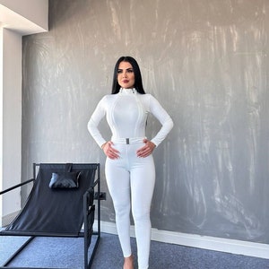 Lovefab Winter Ski Jumpsuit, Long Sleeve Jumpsuit With Fleece, Pockets ...