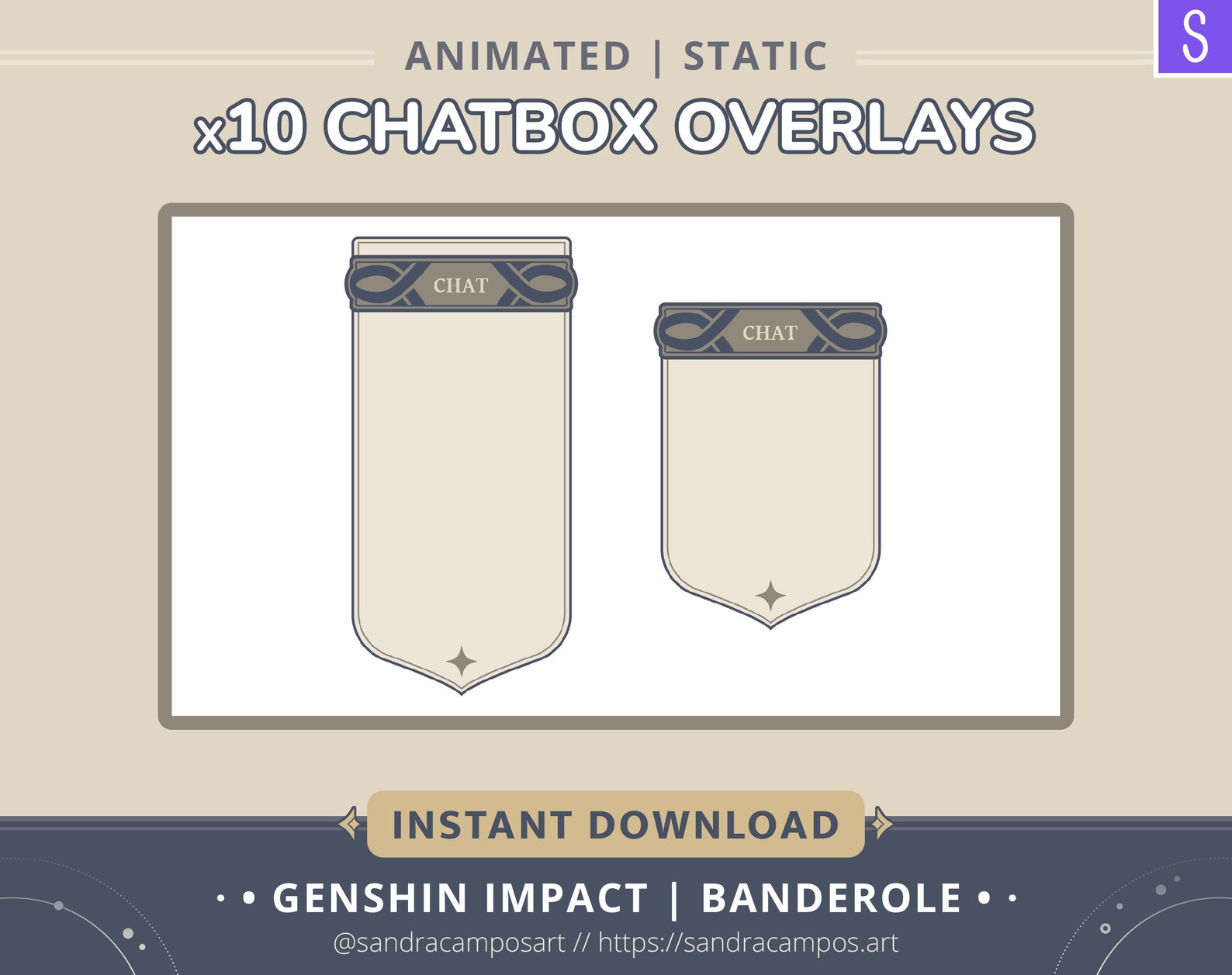 Animated Twitch Chatbox Overlays for Streaming Chat Boxes OBS - Etsy