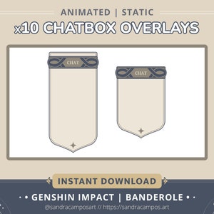 Animated Twitch Chatbox Overlays for Streaming Chat Boxes OBS - Etsy