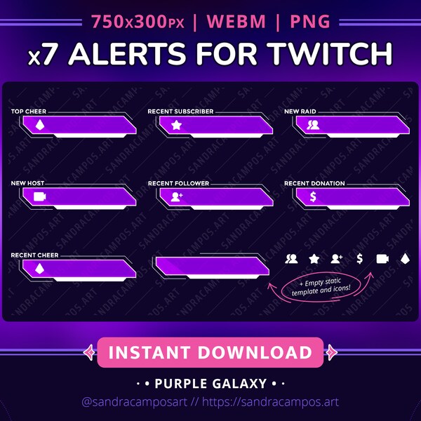 Cyberpunk Stream Alerts - Etsy