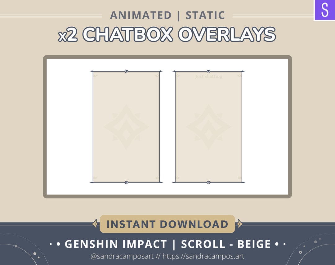 Chat Box Animada Twitch, Overlay Chat Box Streaming, Paquete Stream ...