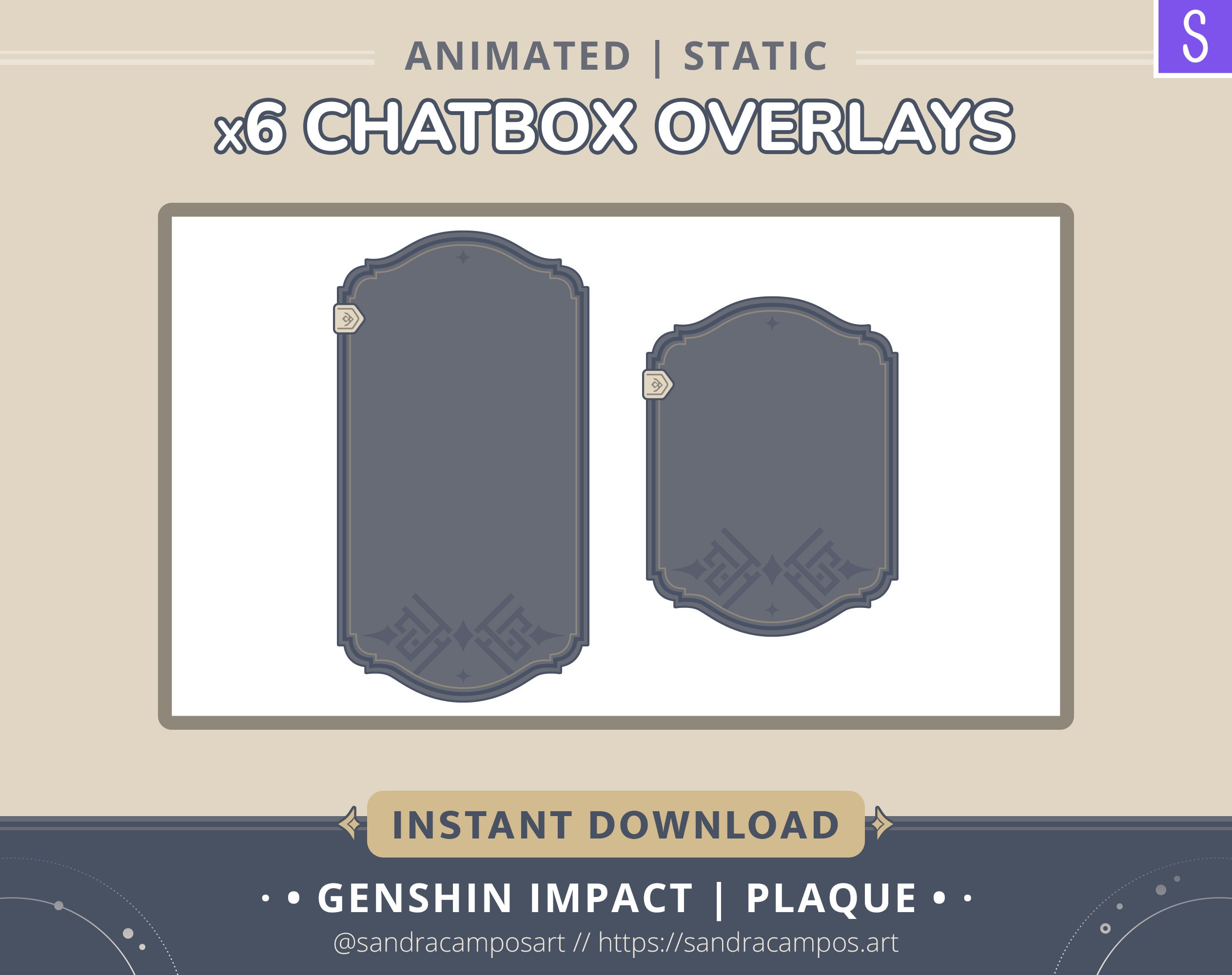 Animated Chat Box for Twitch Streaming Chat Box Overlay - Etsy