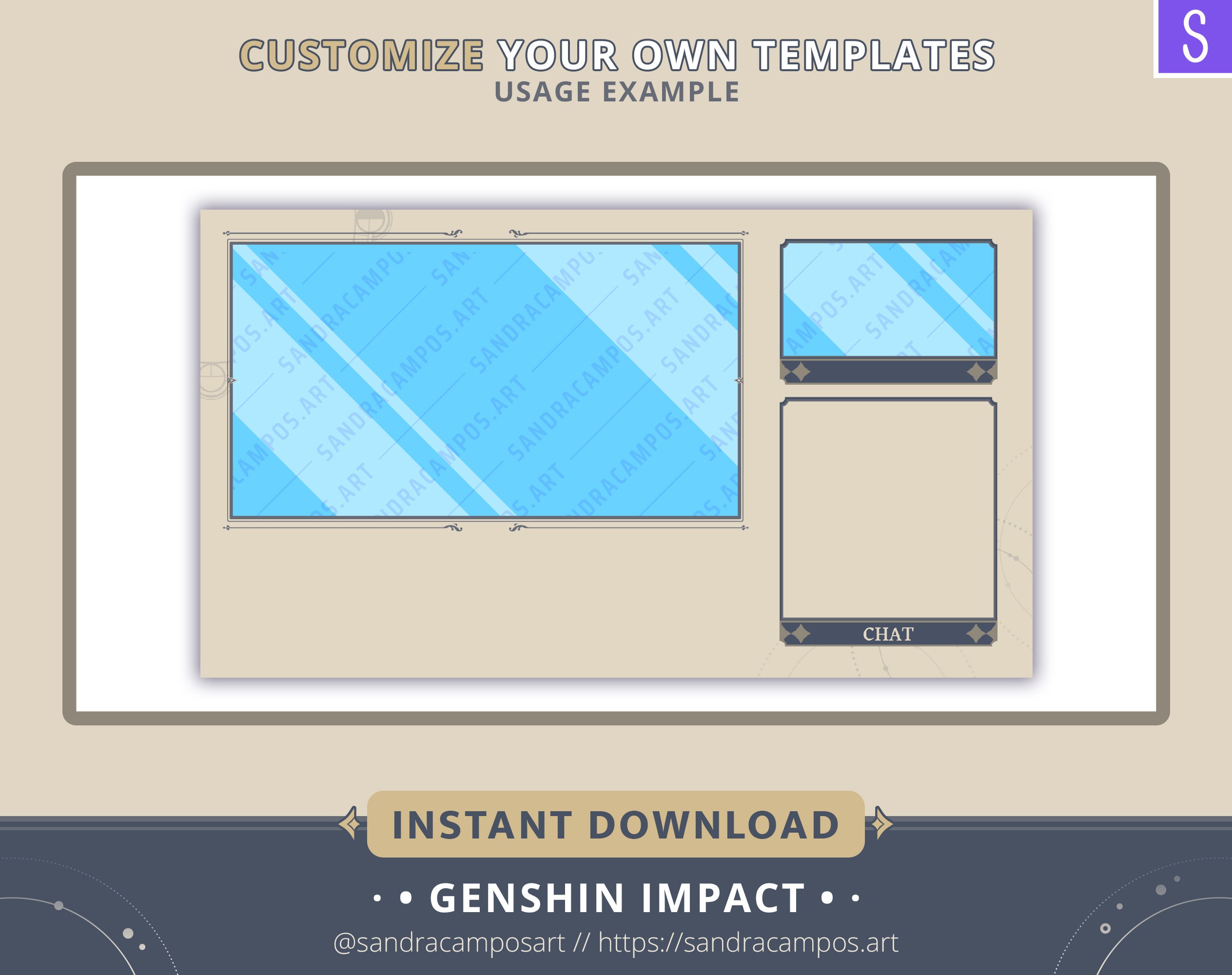 Animated Live Scene Overlays Set for Streaming, Scenes for Stream ...