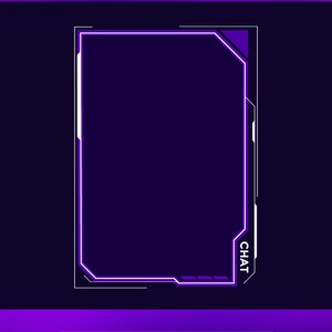 Purple Chat Box for Twitch, Streaming Chat Box Overlay, Purple Galaxy ...