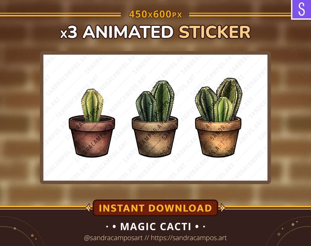 Wizard Legacy, Decoración Overlays Animados Stream, Cactus Mágicos ...