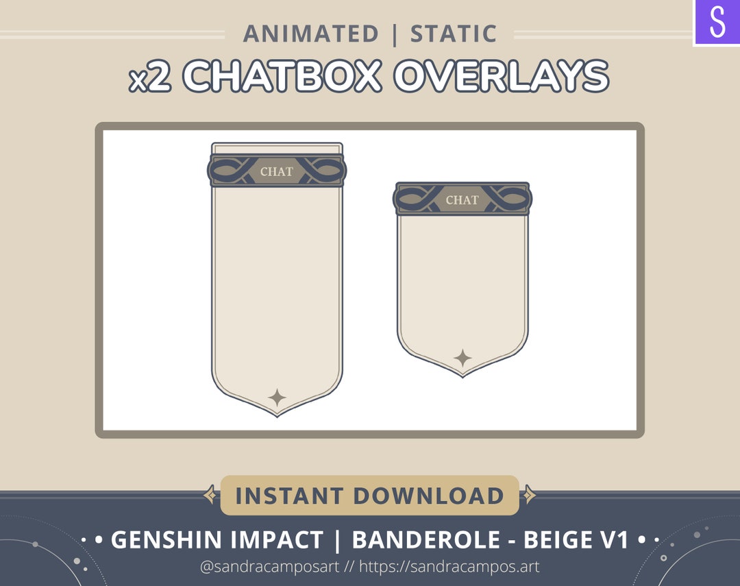 Twitch Cozy Stream, Genshin Impact Chatbox for Streamers, Streaming ...