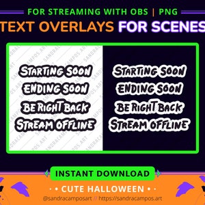 Overlay Texts for Twitch Screen, Text Overlay Bundle for Streaming ...