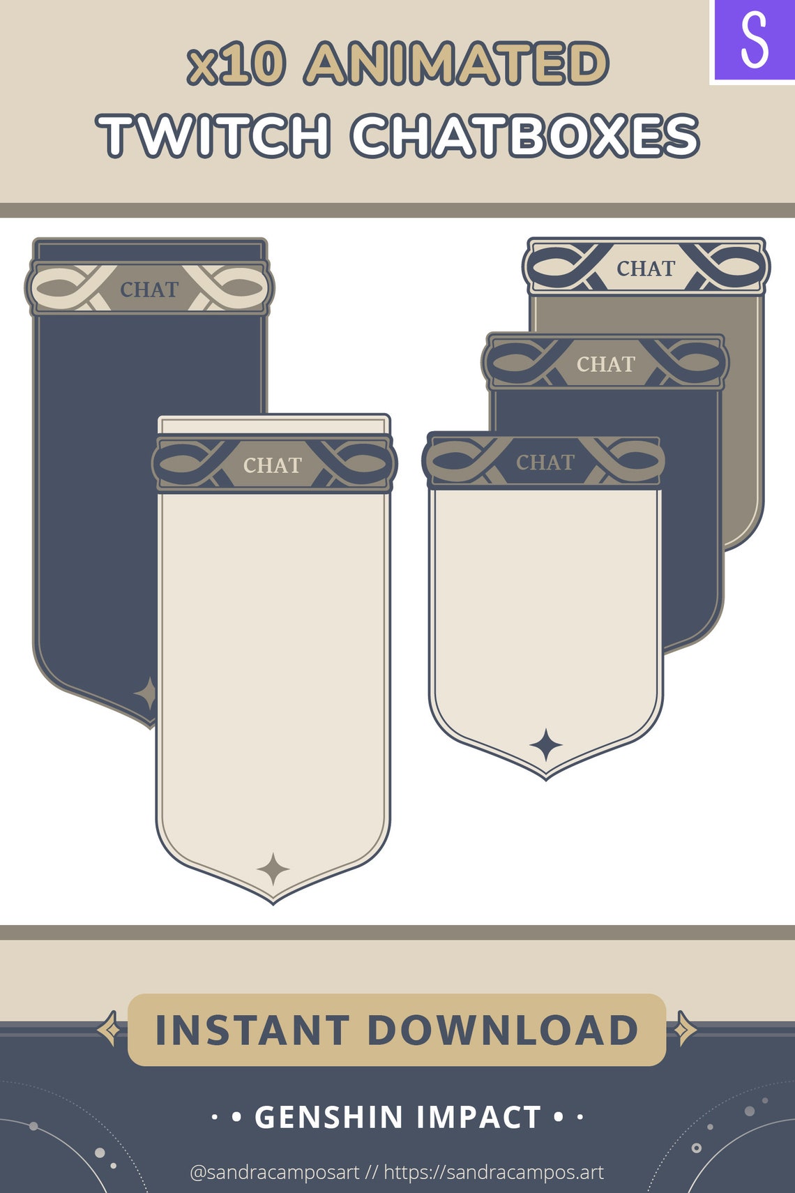 Animated Twitch Chatbox Overlays for Streaming Chat Boxes OBS - Etsy