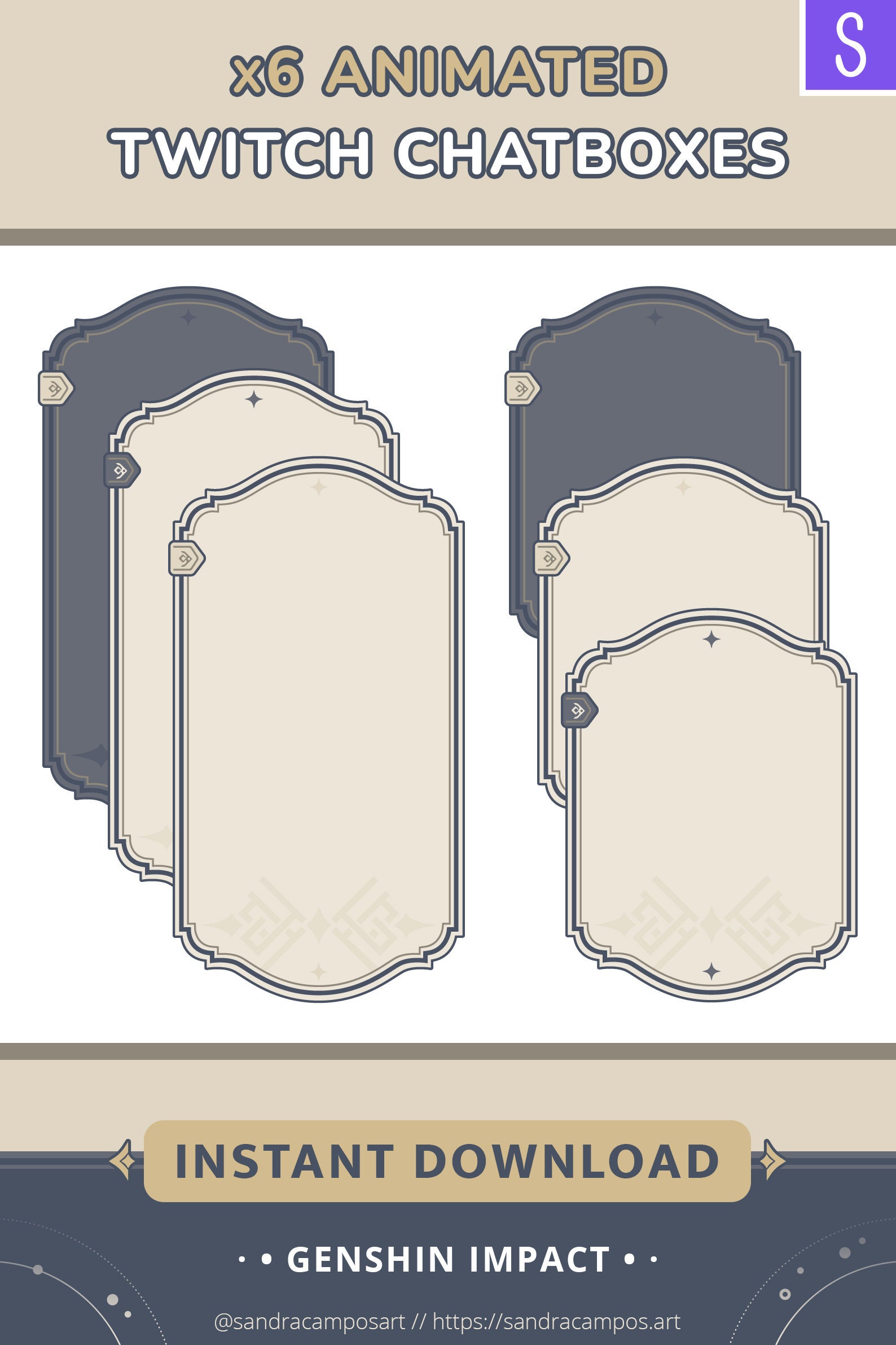 Animated Chat Box for Twitch Streaming Chat Box Overlay - Etsy