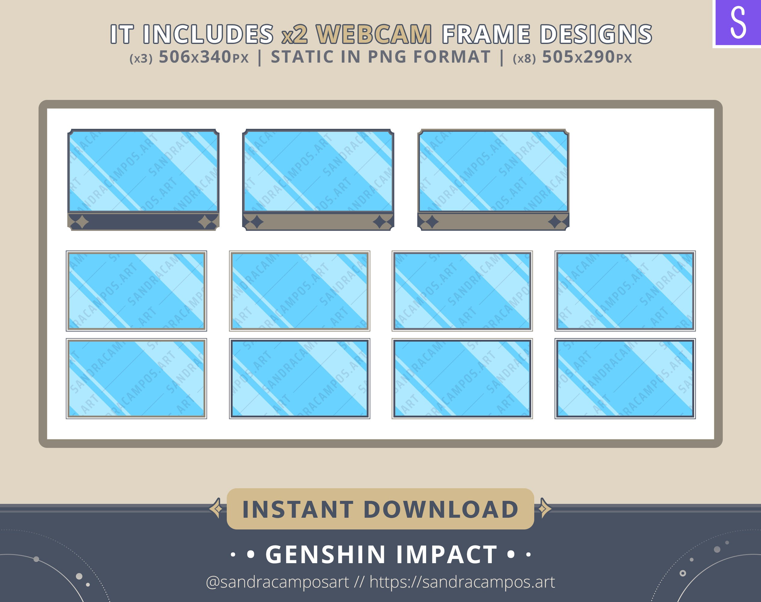 Animated Live Scene Overlays Set for Streaming, Scenes for Stream ...
