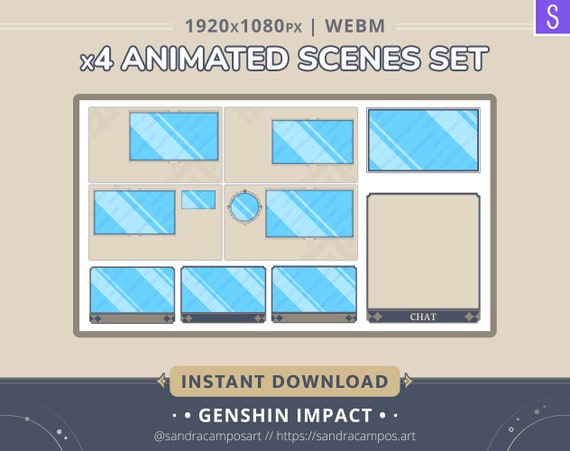 Animated Live Scene Overlays Set for Streaming Scenes for - Etsy