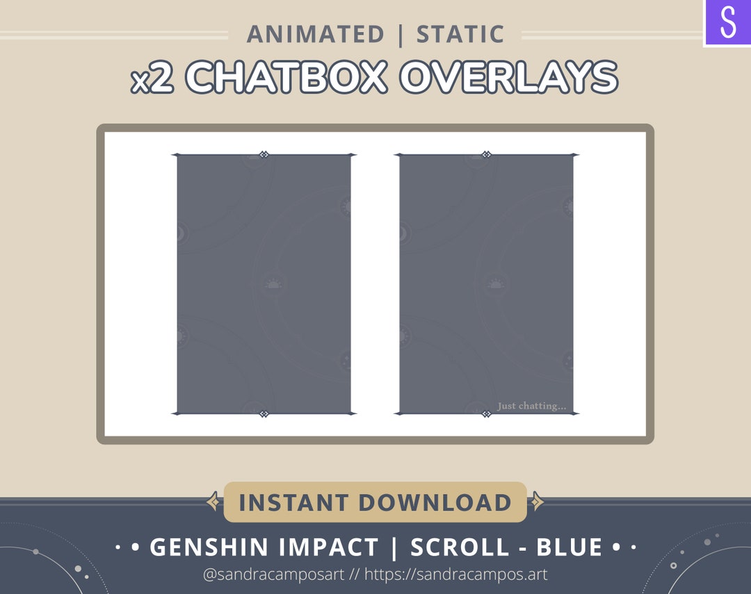 Animated Chat Box for Twitch Streaming Chat Box Overlay - Etsy