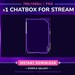 Purple Chat Box for Twitch, Streaming Chat Box Overlay, Purple Galaxy ...