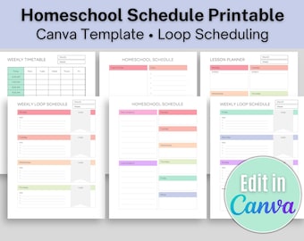 Printable Loop Schedule - Etsy