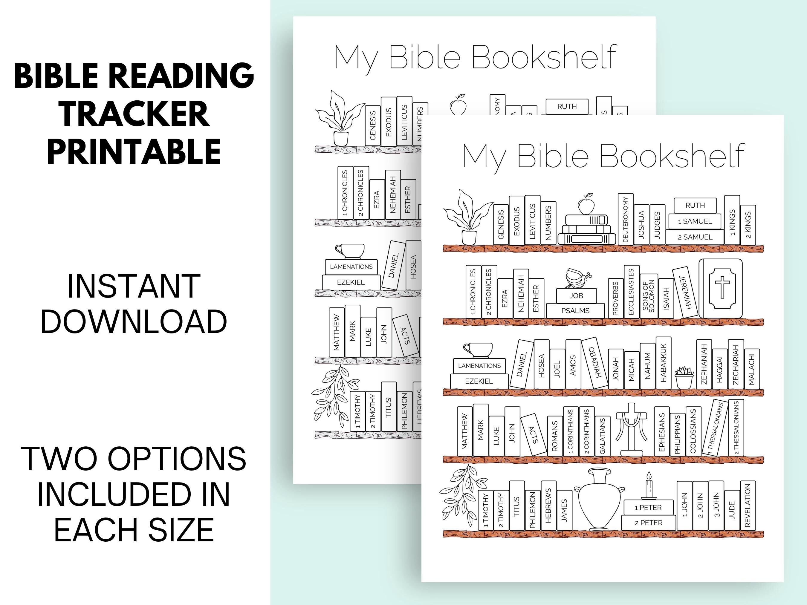 Bible Reading Tracker Printable, Scripture Reading, Christian Planner ...