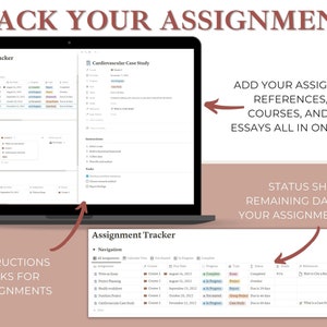 Notion Student Planner Template, Assignment Tracker, Study Planner ...
