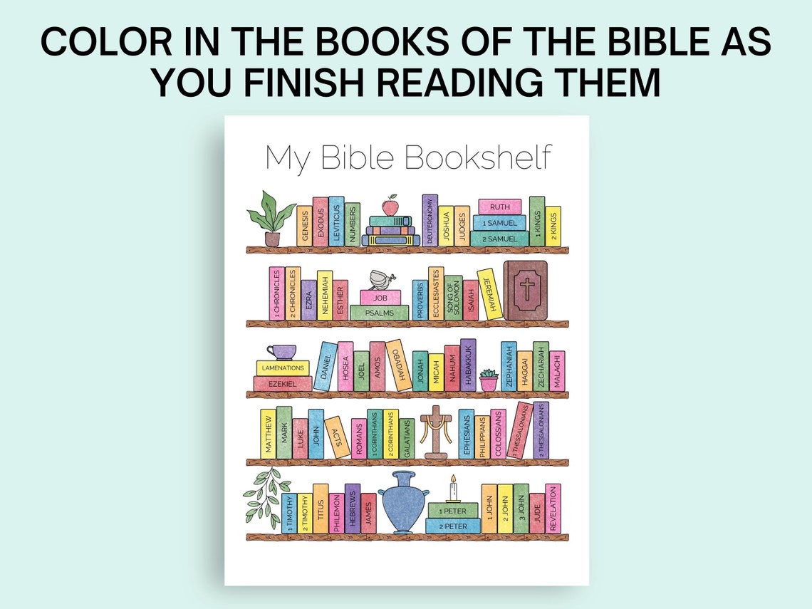 Bible Reading Tracker Printable, Scripture Reading, Christian Planner ...