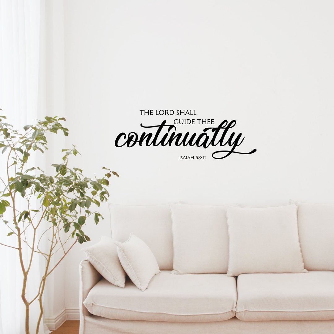 The Lord Shall Guide Thee...vinyl Wall Quotes/ Bible Verses - Etsy