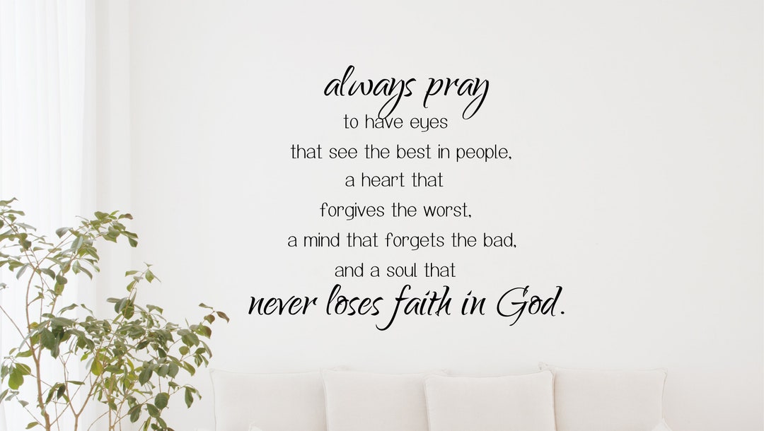 Inspirational Quotes for Walls | Always Have | Vinyl Decal for Walls - Etsy