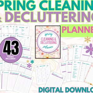 Ultimate Spring Cleaning and Decluttering Planner, Decluttering ...