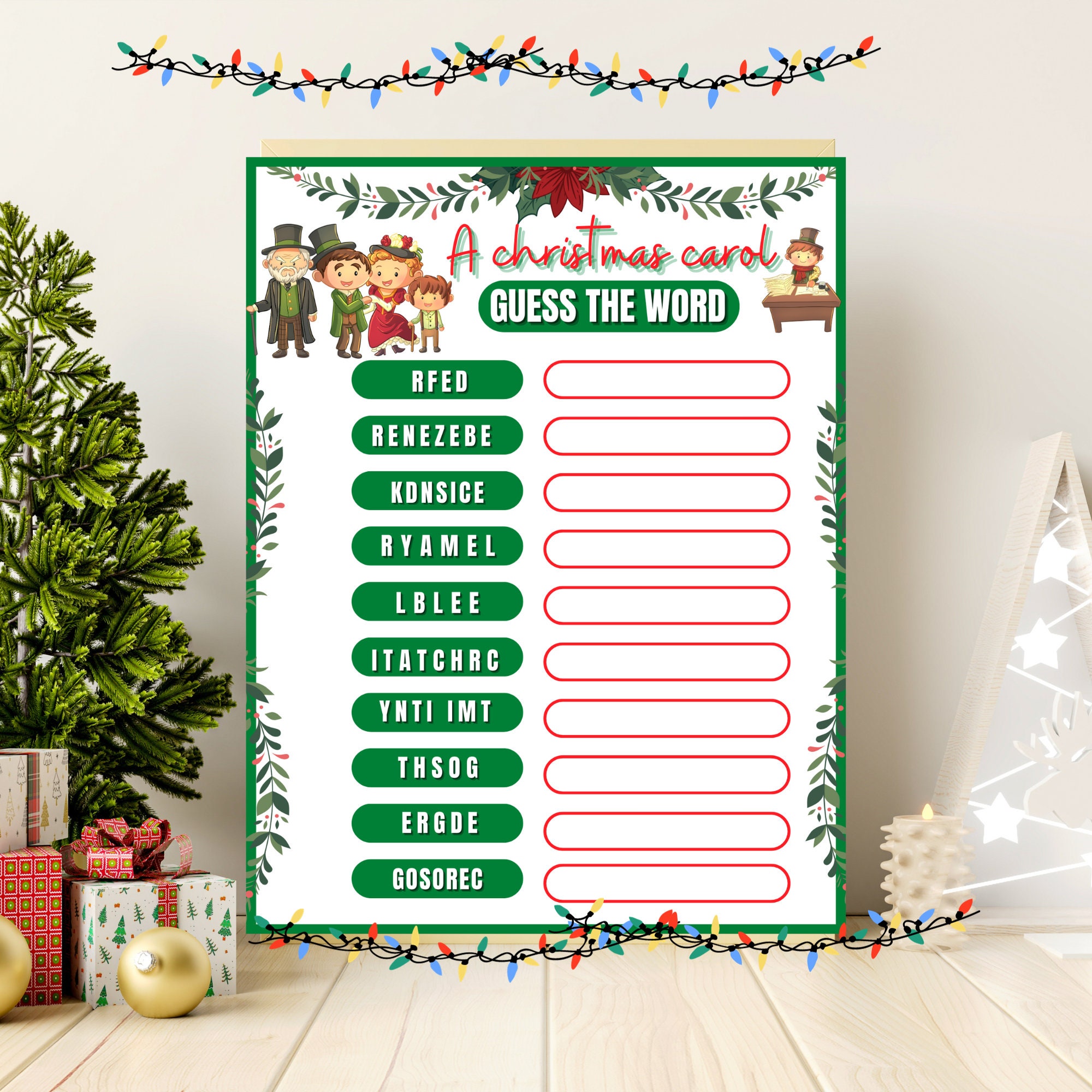 A Christmas Carol Trivia Questions Printable With Answers, Fun Game, A ...