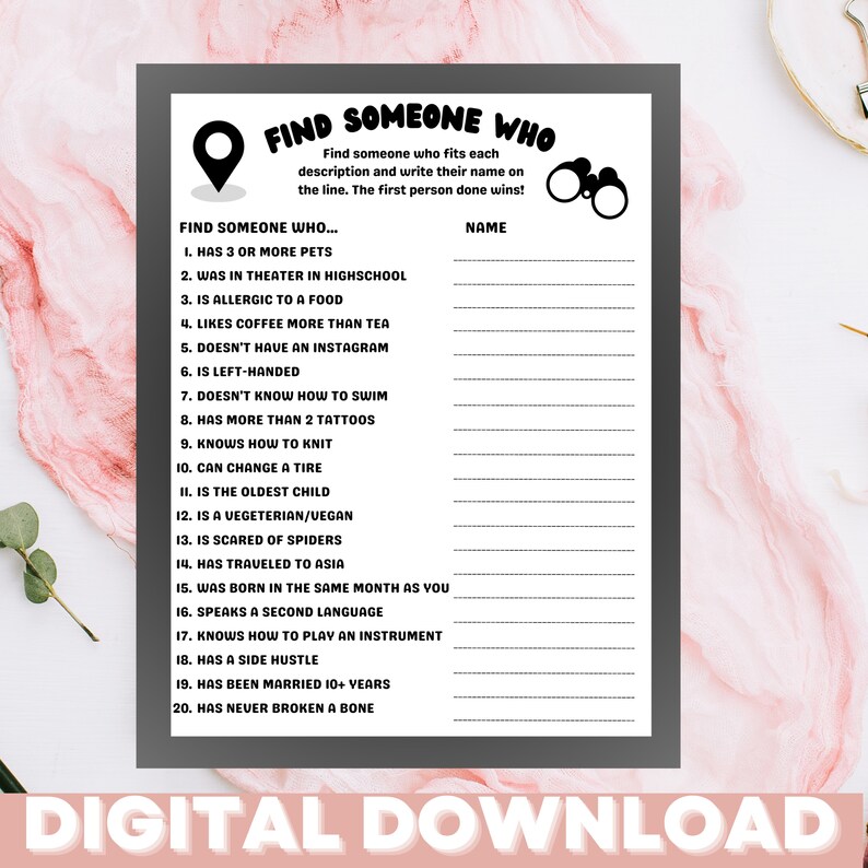 Work Party Game, Dinner Party Games, Happy Hour Games, Printable Dinner ...