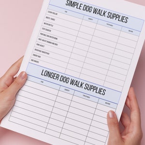 Dog Walking and Hiking Planner, Walking Journal for Dog Lovers, Dog ...