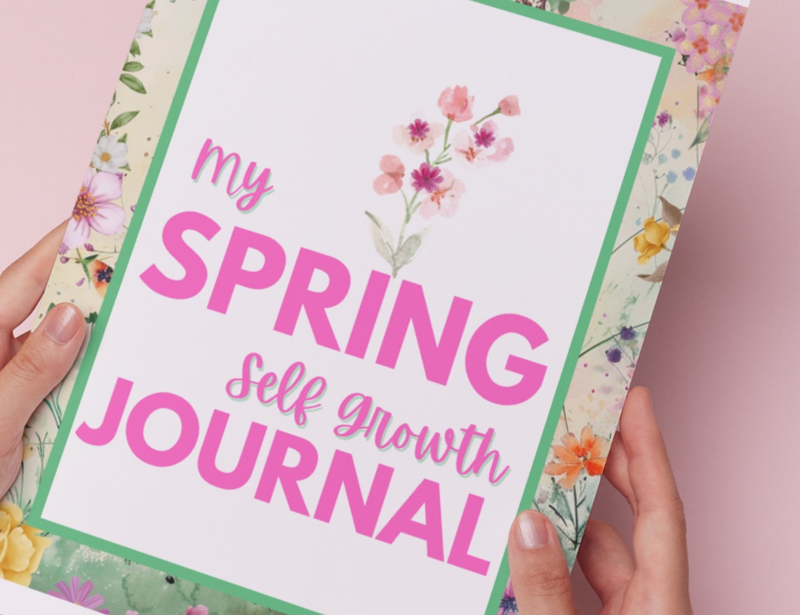 Printable Personal Spring Growth Journal, Coloring Pages for Adults ...