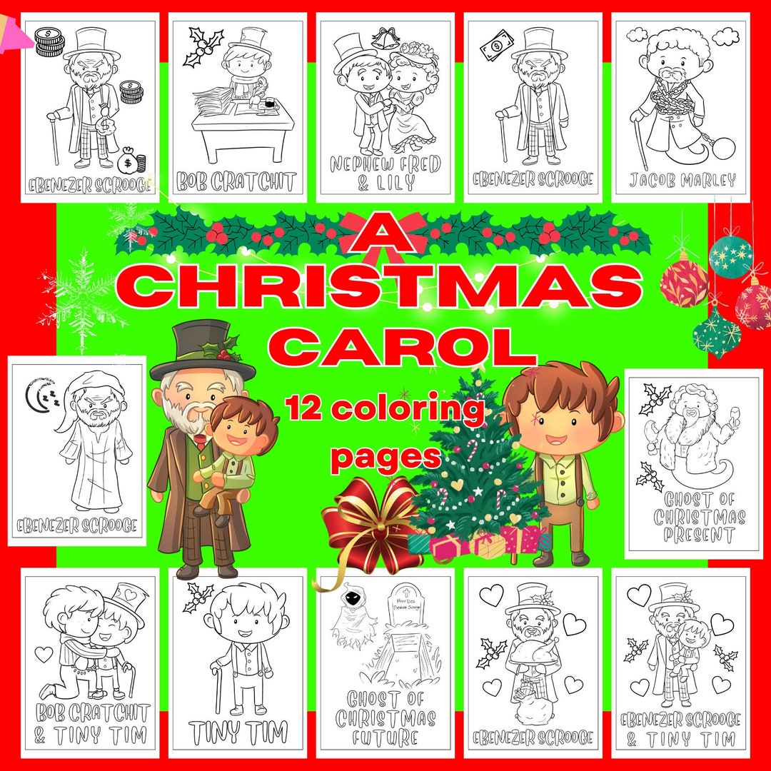 A Christmas Carol Coloring Pages, Fun Activity, A Christmas Carol ...