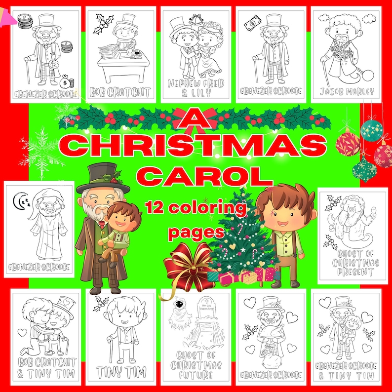 A Christmas Carol Coloring Pages, Fun Activity, A Christmas Carol ...