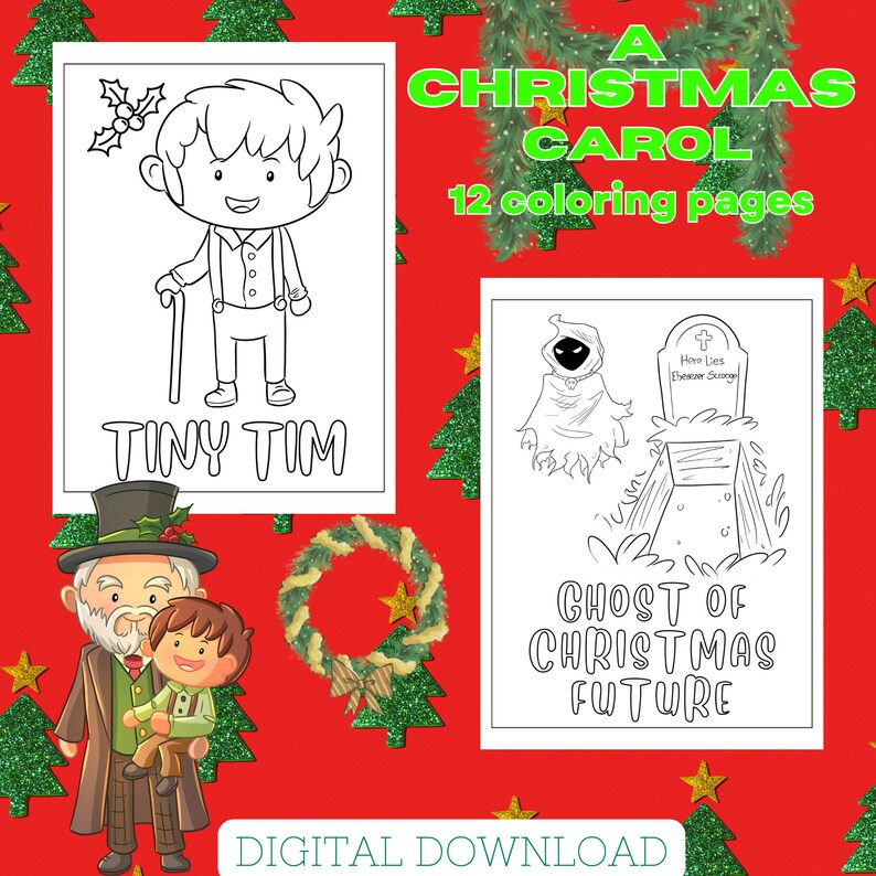 A Christmas Carol Coloring Pages, Fun Activity, A Christmas Carol ...